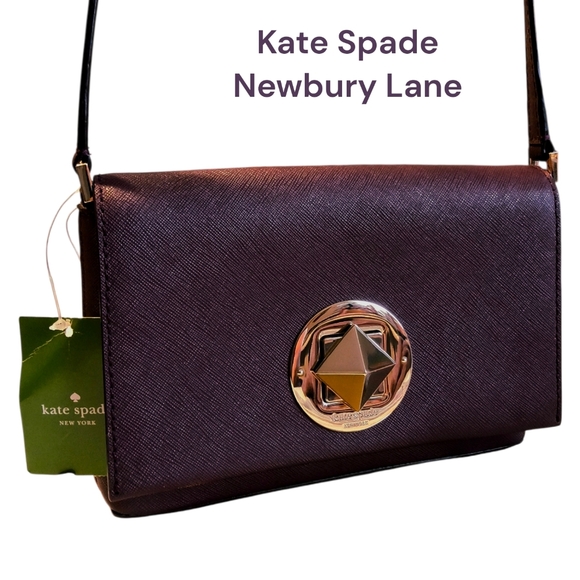 kate spade | Bags | New Kate Spade Newbury Lane Mulled Wine Saffiano ...